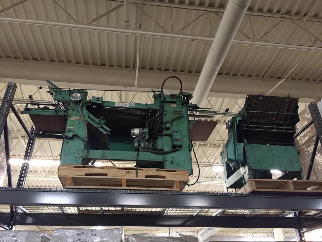 Lot #37: Bell & Howell Baumfolder Baum Pile Feed Folder 20x26" with ...